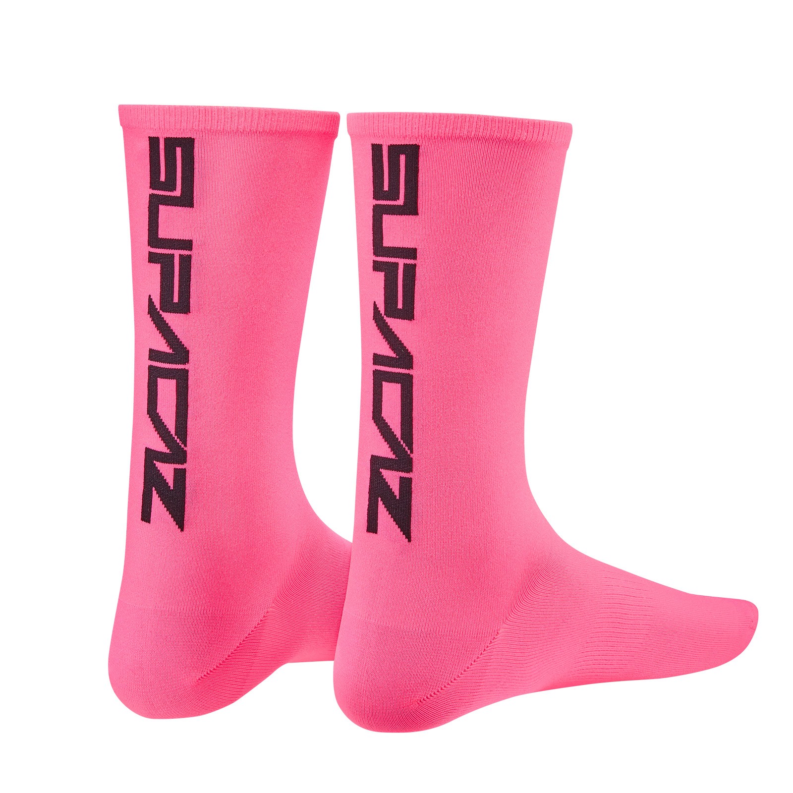 SUPACAZ SOCK NEON PINK BLACK SIZE S/M | SPORT FOR LIFE