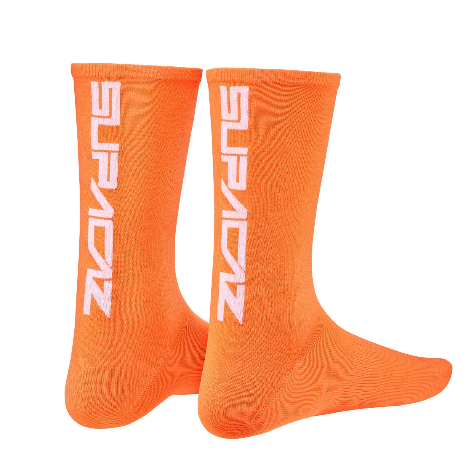 SUPACAZ SOCK NEON ORANGE WHITE SIZE S/M | SPORT FOR LIFE