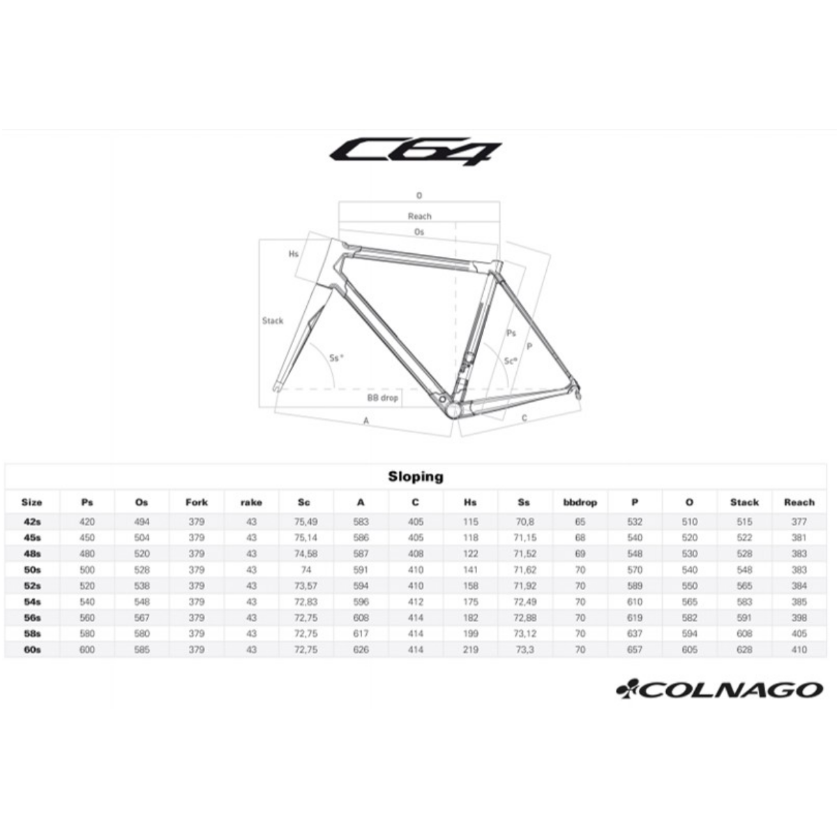 เฟรมเซ็ต 2019 FRAMESET COLNAGO C64 DISC PJSL SILVER SIZE 48S | SPORT ...
