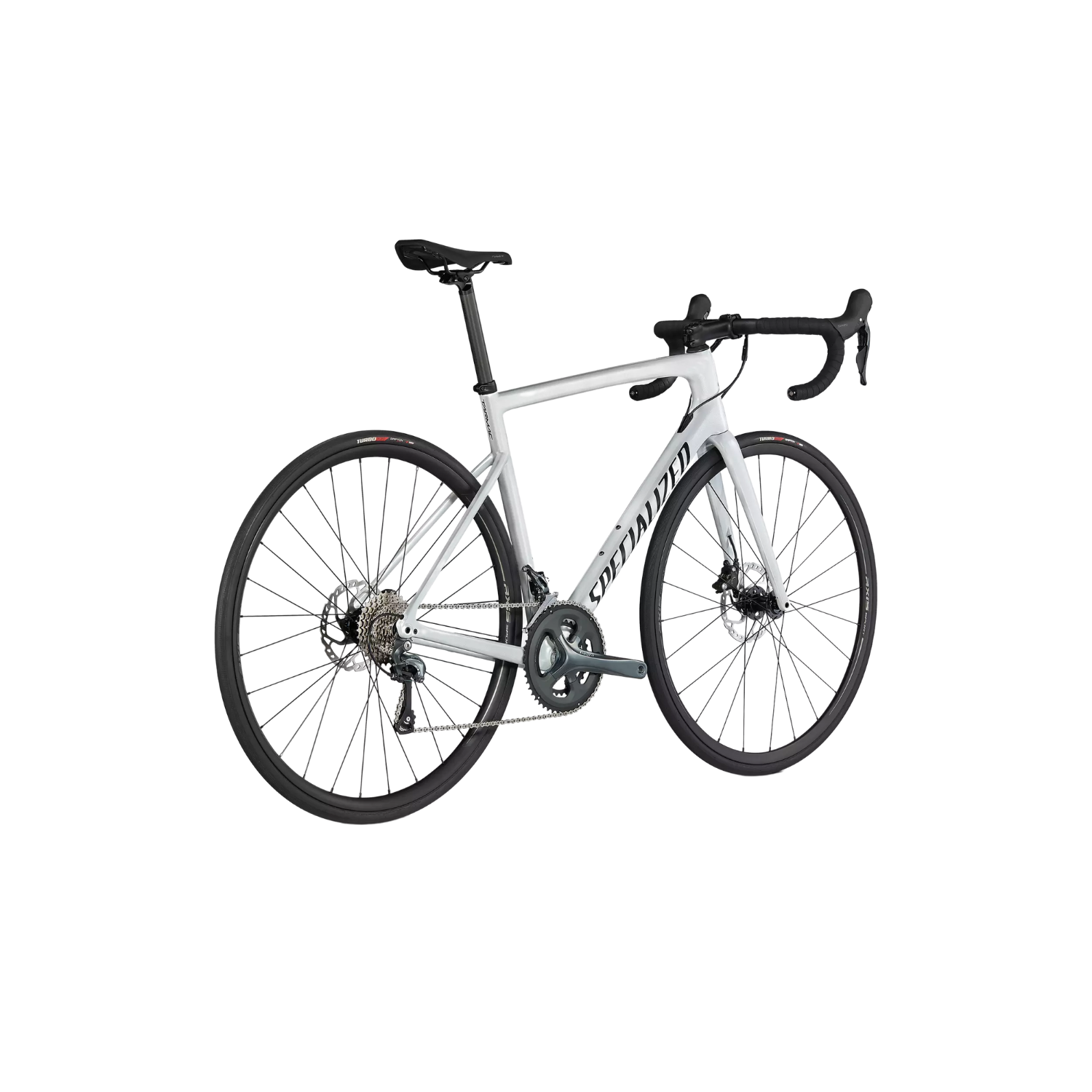จักรยานเสือหมอบ SPECIALIZED TARMAC METALLIC WHITE SILVER/TARMAC BLACK ...